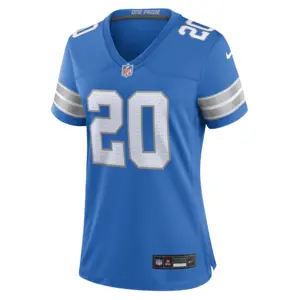 Nike Barry Sanders Detroit Lions Nfl Game Football Jersey - Blue
