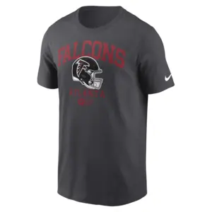Nike Atlanta Falcons Helmet Essential Nfl T-shirt - Grey
