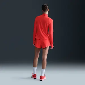 Nike Swift Dri-fit Uv 1/4-zip Running Top - Red