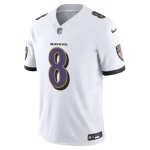 Nike Lamar Jackson Baltimore Ravens Dri-fit Nfl Limited Football Jersey - White