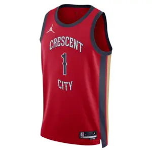 JORDAN Zion Williamson New Orleans Pelicans 2023/24 Statement Edition Nba Swingman Jersey - Red