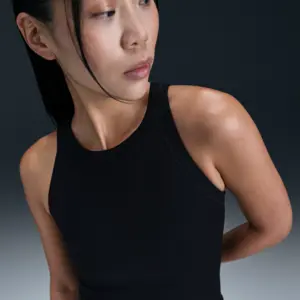 Nike Zenvy Rib Dri-fit Tank Top - Black