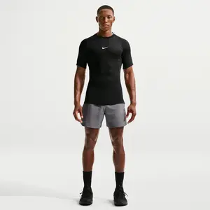 Nike Pro Dri-fit Tight Short-sleeve Fitness Top - Black