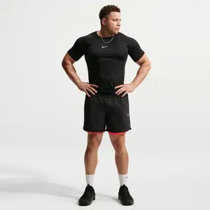 Nike Pro Dri-fit Tight Short-sleeve Fitness Top - Black