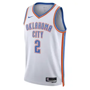 Nike Shai Gilgeous-alexander Oklahoma City Thunder 2022/23 Association Edition Dri-fit Nba Swingman Jersey - White