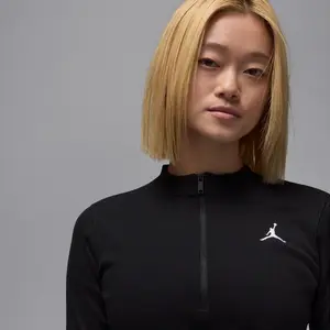 JORDAN 1/2-zip Long-sleeve Knit Dress
