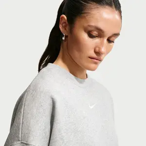 Nike Sportswear Phoenix Fleece Over-oversized Crew-neck Sweatshirt - Grey