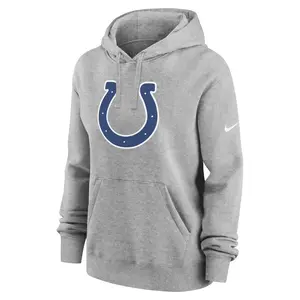 Nike Indianapolis Colts Club Nfl Pullover Hoodie - Grey