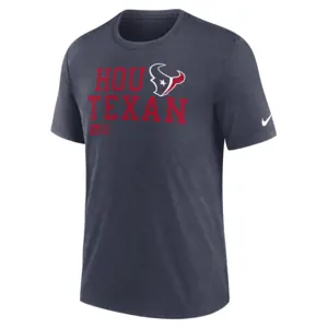 Nike Houston Texans Overlap Lockup Nfl T-shirt - Blue