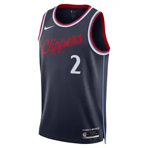 Nike Kawhi Leonard La Clippers Swingman Icon Edition Dri-fit Nba Jersey - Blue