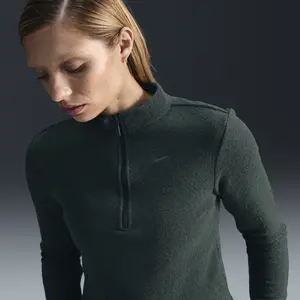 Nike Sportswear Phoenix Plush Slim Long-sleeve 1/2-zip Top - Green