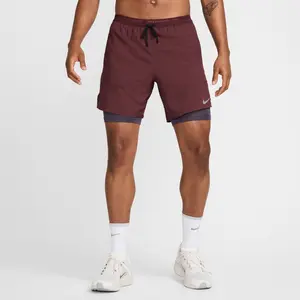 Nike Stride Dri-fit 7" 2-in-1 Running Shorts - Red