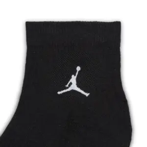 JORDAN Everyday Ankle Socks - Black