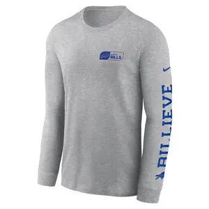Nike Buffalo Bills All Out Nfl Long-sleeve T-shirt - Grey
