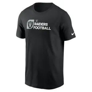 Nike Las Vegas Raiders Team Outline Essential T-shirt Nfl T-shirt