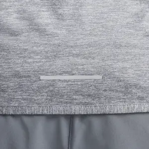 Nike Dri-fit Swift Element Uv Crew-neck Running Top - Grey