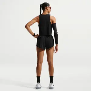 Nike Aeroswift Dri-fit Adv Cropped Running Tank Top - Black