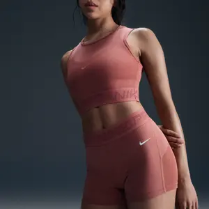 Nike Pro Mid-rise 3" Mesh-paneled Shorts