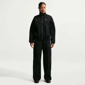 Nike Sportswear Everything Wovens Mid-rise Open-hem Pants - Black