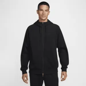 Nike Primary Fleece Dri-fit Uv Full-zip Performance Hoodie - Black