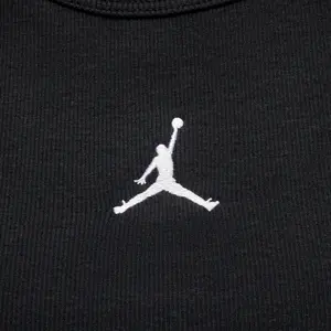JORDAN Essentials Ribbed Cropped Tank Top - Black