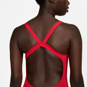 Nike Hydrastrong Essential Fastback One Piece Swimsuit - Red