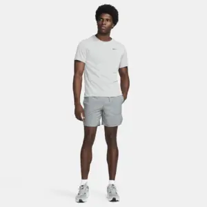 Nike Miler Dri-fit Short-sleeve Running Top - Grey