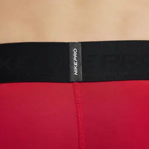 Nike Pro Dri-fit 3/4-length Fitness Tights - Red