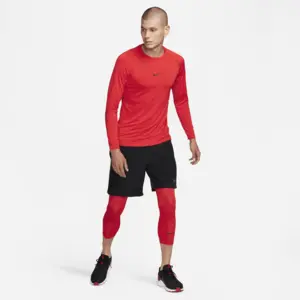 Nike Pro Dri-fit 3/4-length Fitness Tights - Red