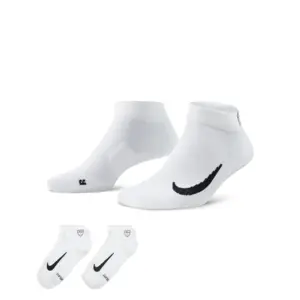 Nike Multiplier Low Quarter Golf Socks - White