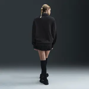 Nike Sportswear Phoenix Fleece Oversized 1/4-zip Polo - Black