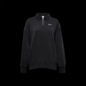 Nike Sportswear Phoenix Fleece Oversized 1/4-zip Polo - Black