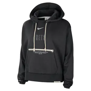 Nike Brooklyn Nets Standard Issue Dri-fit Nba Pullover Hoodie