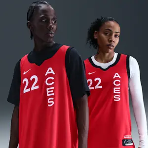 Nike A'ja Wilson Las Vegas Aces 2024 Rebel Edition Dri-fit Wnba Victory Jersey - Red