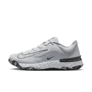Nike Alpha Huarache Elite 4 Turf Softball Shoes - Grey
