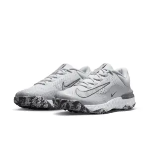 Nike Alpha Huarache Elite 4 Turf Softball Shoes - Grey
