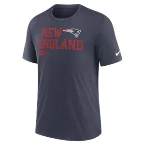 Nike New England Patriots Overlap Lockup Nfl T-shirt - Blue