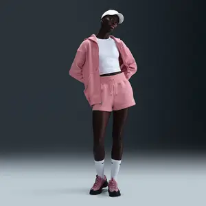Nike Phoenix Fleece High-waisted Loose Shorts - Pink