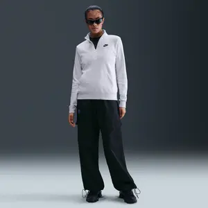 Nike Club Fleece 1/2-zip Sweatshirt - Brown