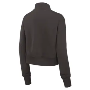 Nike Cleveland Browns Rewind Phoenix Nfl Cropped 1/4-zip Crew - Brown
