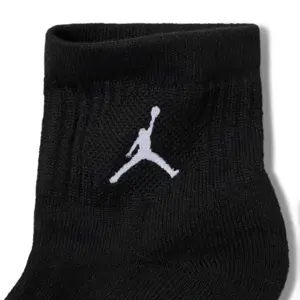 JORDAN Everyday Ankle Socks - Black