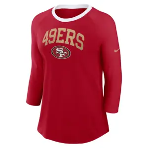 Nike San Francisco 49ers Nfl 3/4-sleeve T-shirt - Red