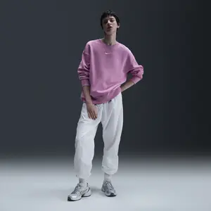 Nike Phoenix Fleece Oversized Crew-neck Sweatshirt - Pink