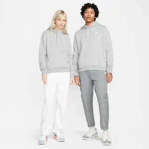 Nike Club Fleece Pullover Hoodie - Grey