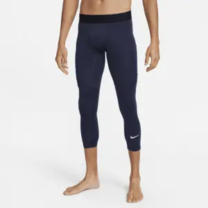 Nike Pro Dri-fit 3/4-length Fitness Tights - Blue