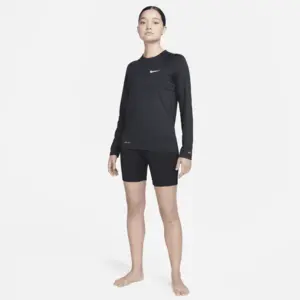 Nike Dri-fit Uv Long Sleeve Swim Top - Black