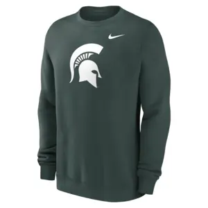Nike Michigan State Spartans Primetime Evergreen Logo Pullover Crew