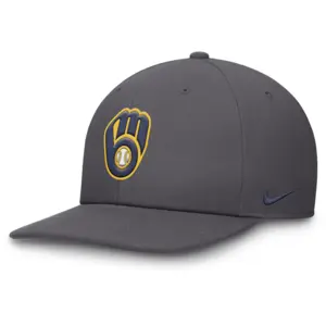 Nike Milwaukee Brewers Pro Dri-FIT MLB Adjustable Hat Grey