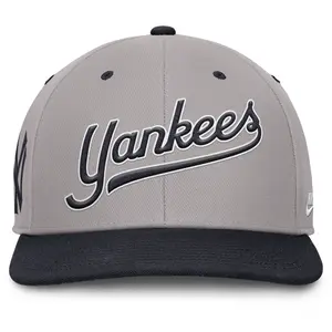 Nike New York Yankees Cooperstown Pro Dri-fit Mlb Adjustable Hat - Grey