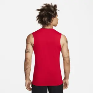 Nike Pro Dri-fit Slim Sleeveless Top - Red